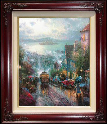 Hyde Street and The Bay, San Francisco (San Francisco VII) by Thomas ...